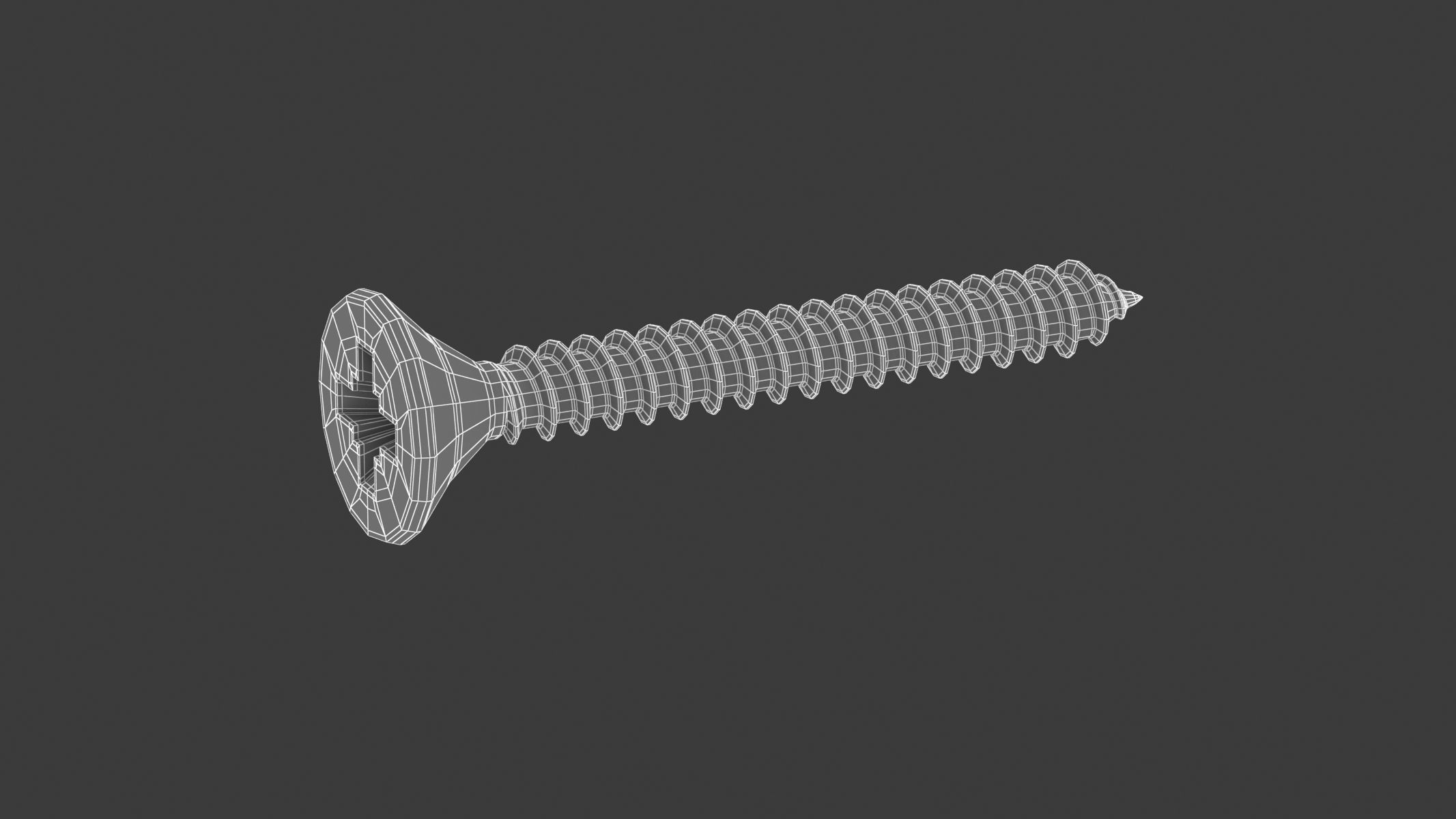 Wood Screw 3D model | CGTrader
