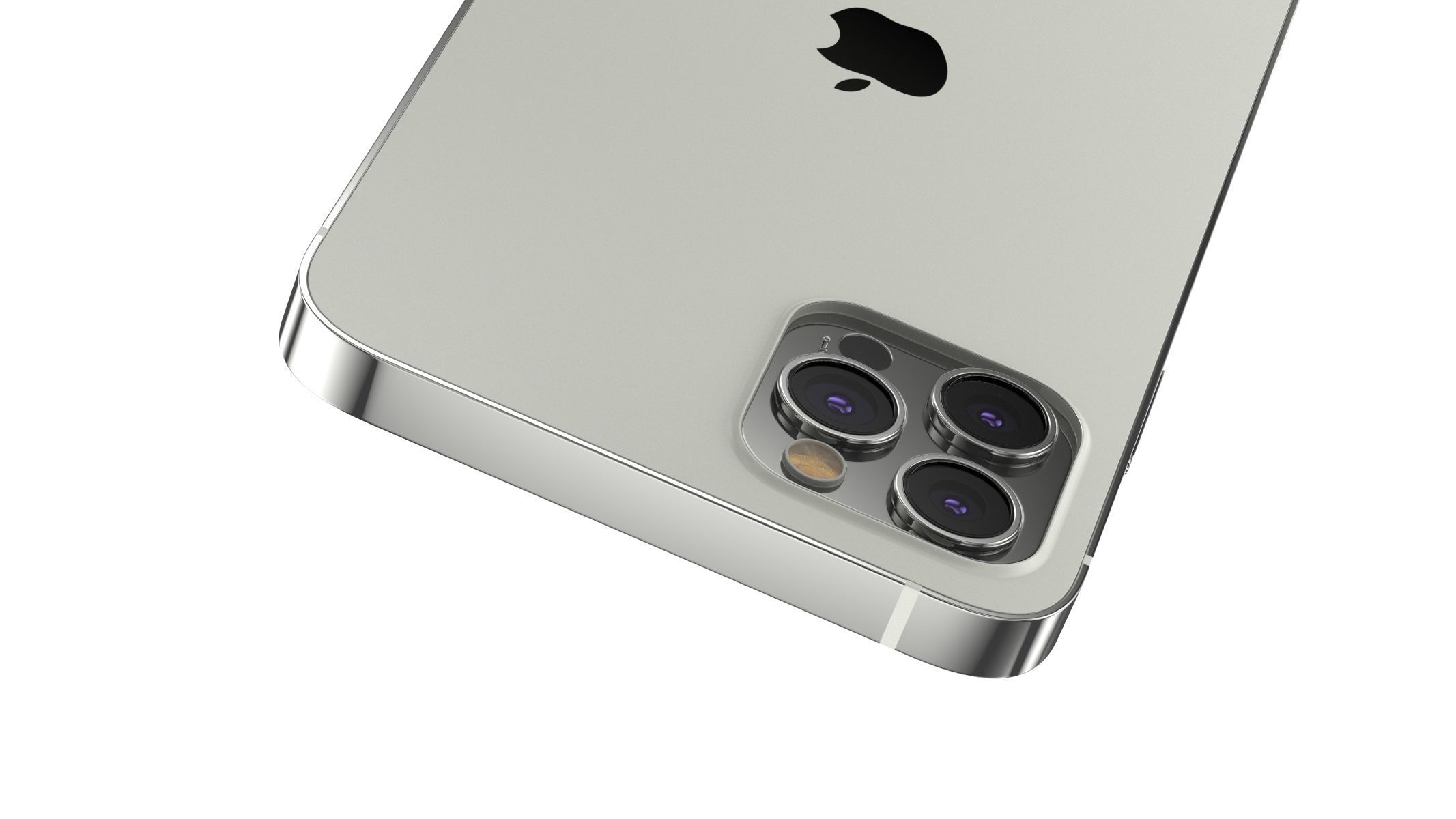 Apple iPhone 12 Pro Max Silver 3D model | CGTrader