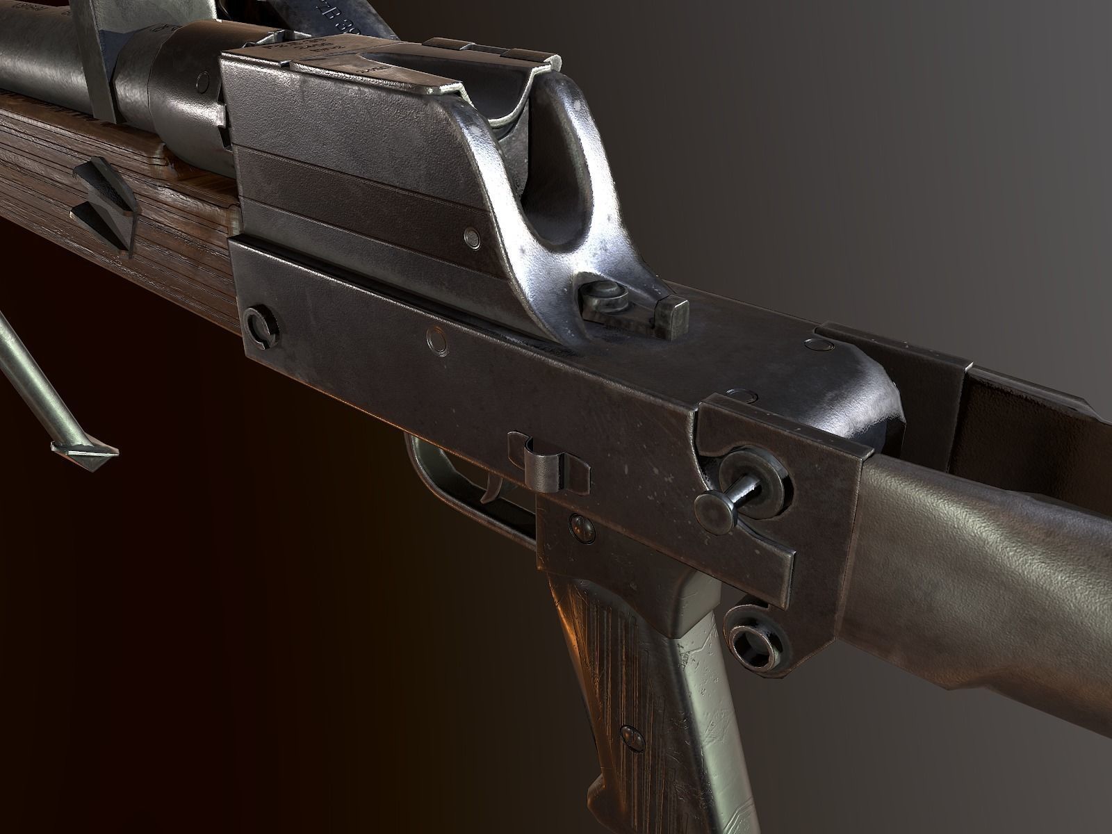 3D model PzB-39 German ww2 anti-tank rifle pbr VR / AR / low-poly ...