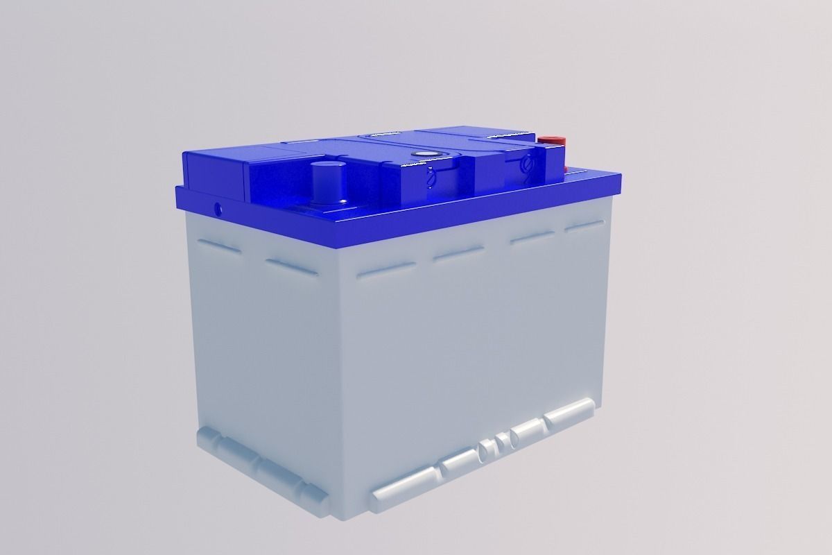 Car Battery 3D model 3D printable | CGTrader