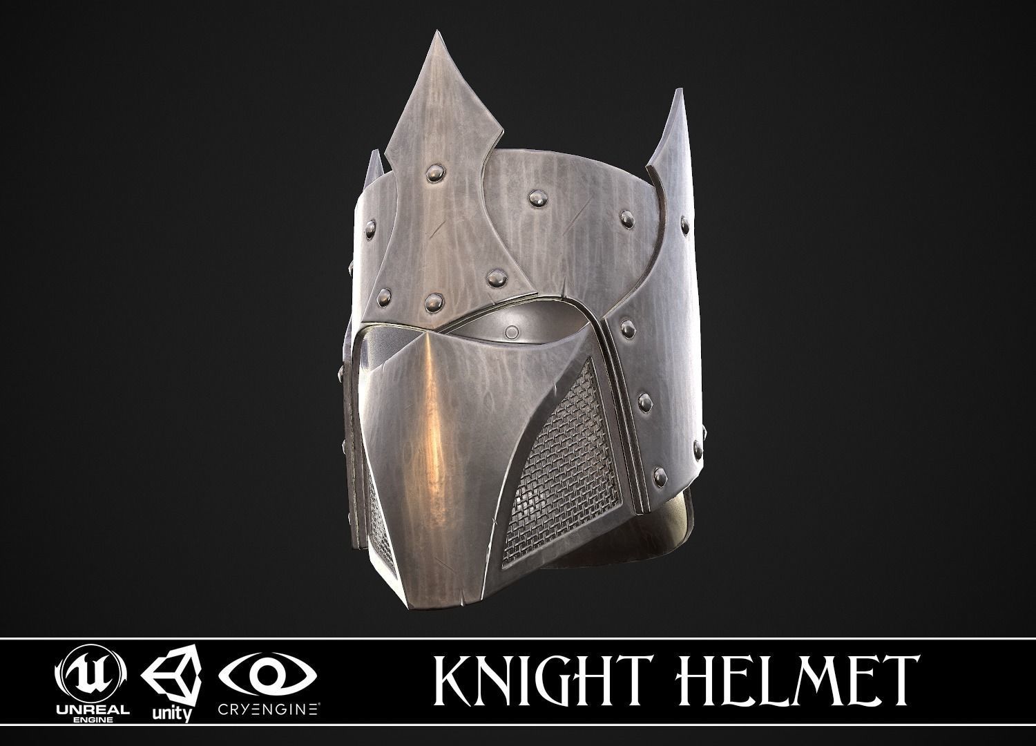 3D model Knight Helmet 05 VR / AR / low-poly | CGTrader