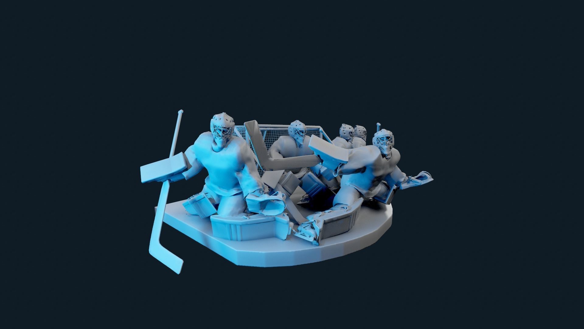 ULTIMATE HOCKEY POSES PACK MODEL NO TEXTURE 3D Model Collection | CGTrader