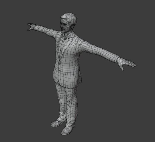 low Poly Male character free VR / AR / low-poly 3D model animated ...