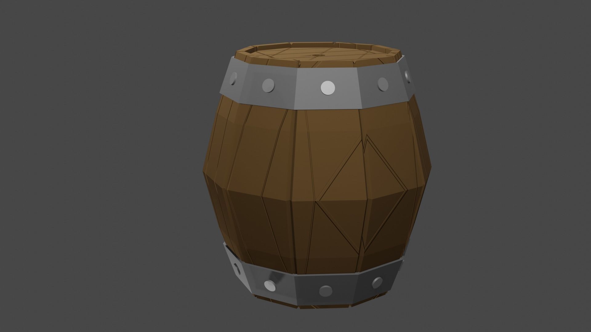 Low Poly Barrel free VR / AR / low-poly 3D model | CGTrader