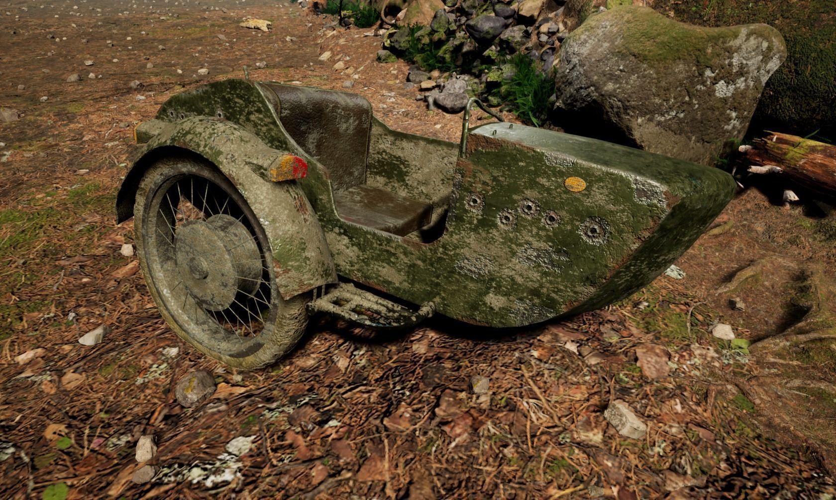 3D model Post apocalypse motorcycle VR / AR / low-poly | CGTrader