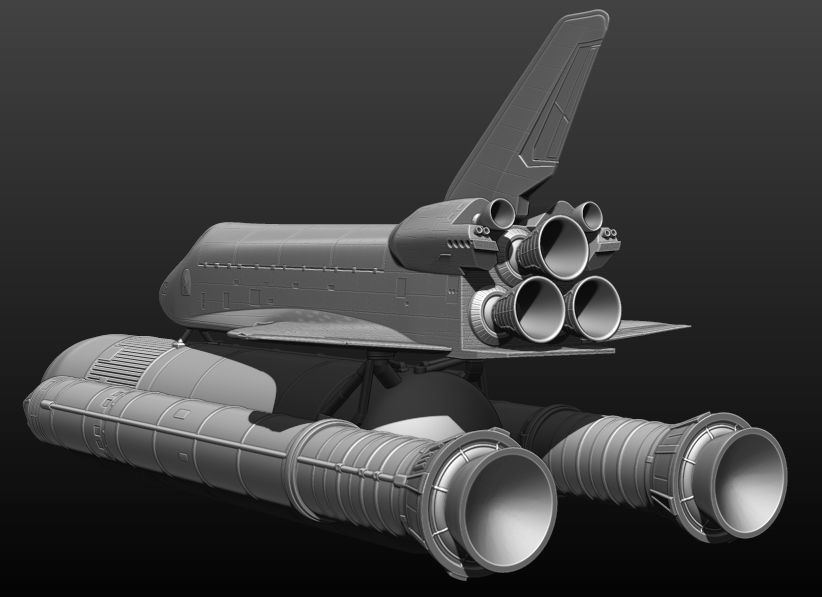 Space Shuttle file STL for 3D printer 3D model 3D printable | CGTrader
