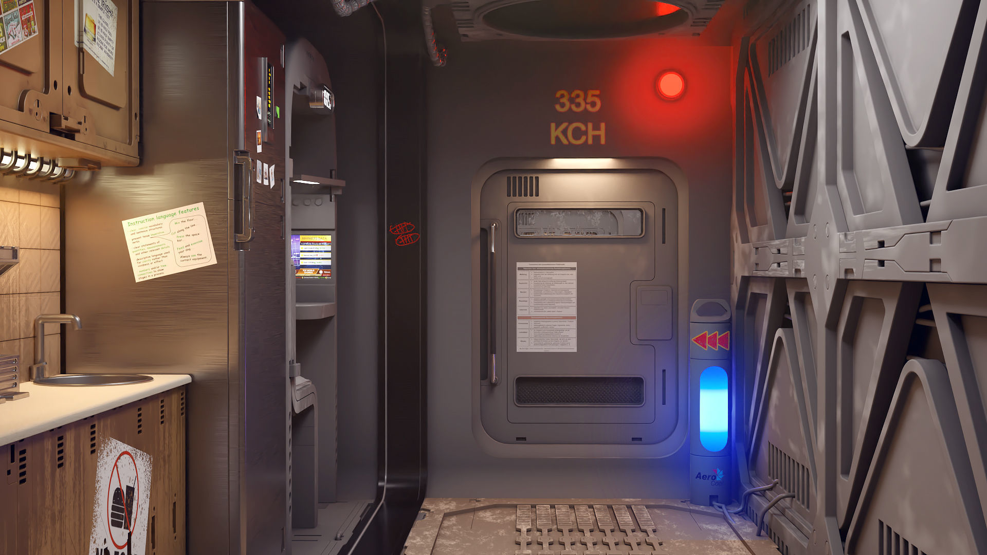 sci-fi shuttle rooms with textures 3D Model Collection | CGTrader