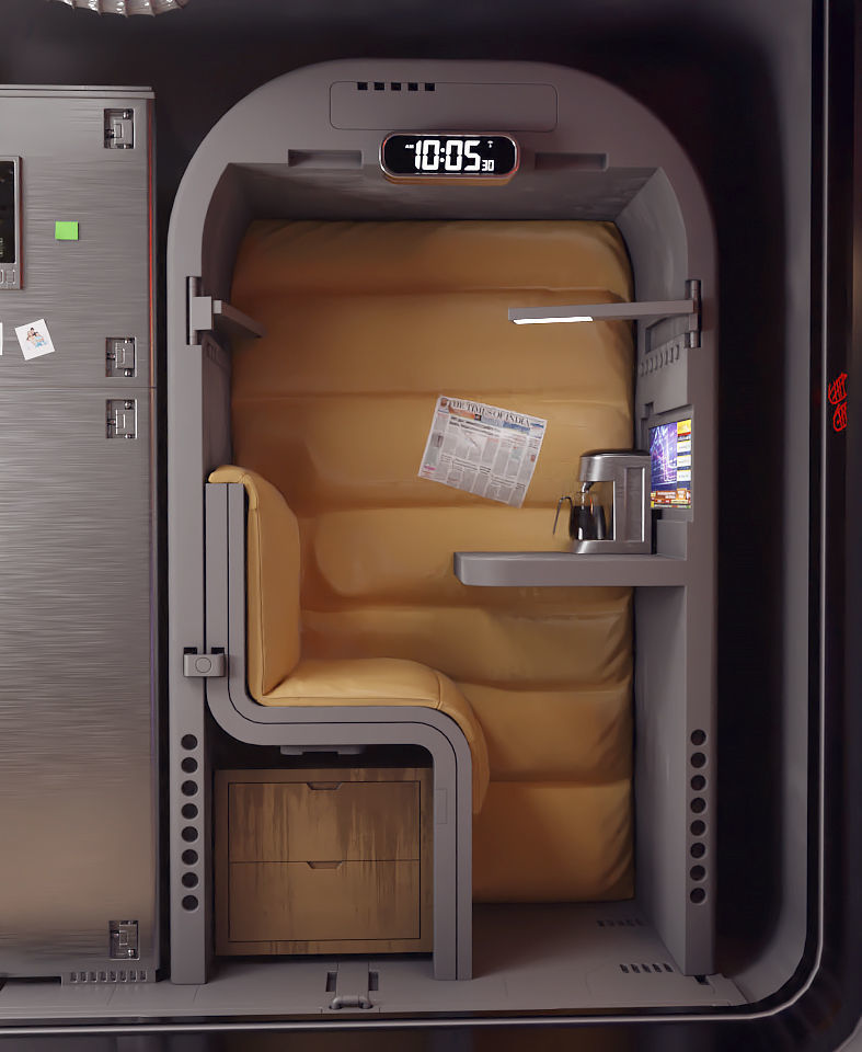 sci-fi shuttle rooms with textures 3D Model Collection | CGTrader