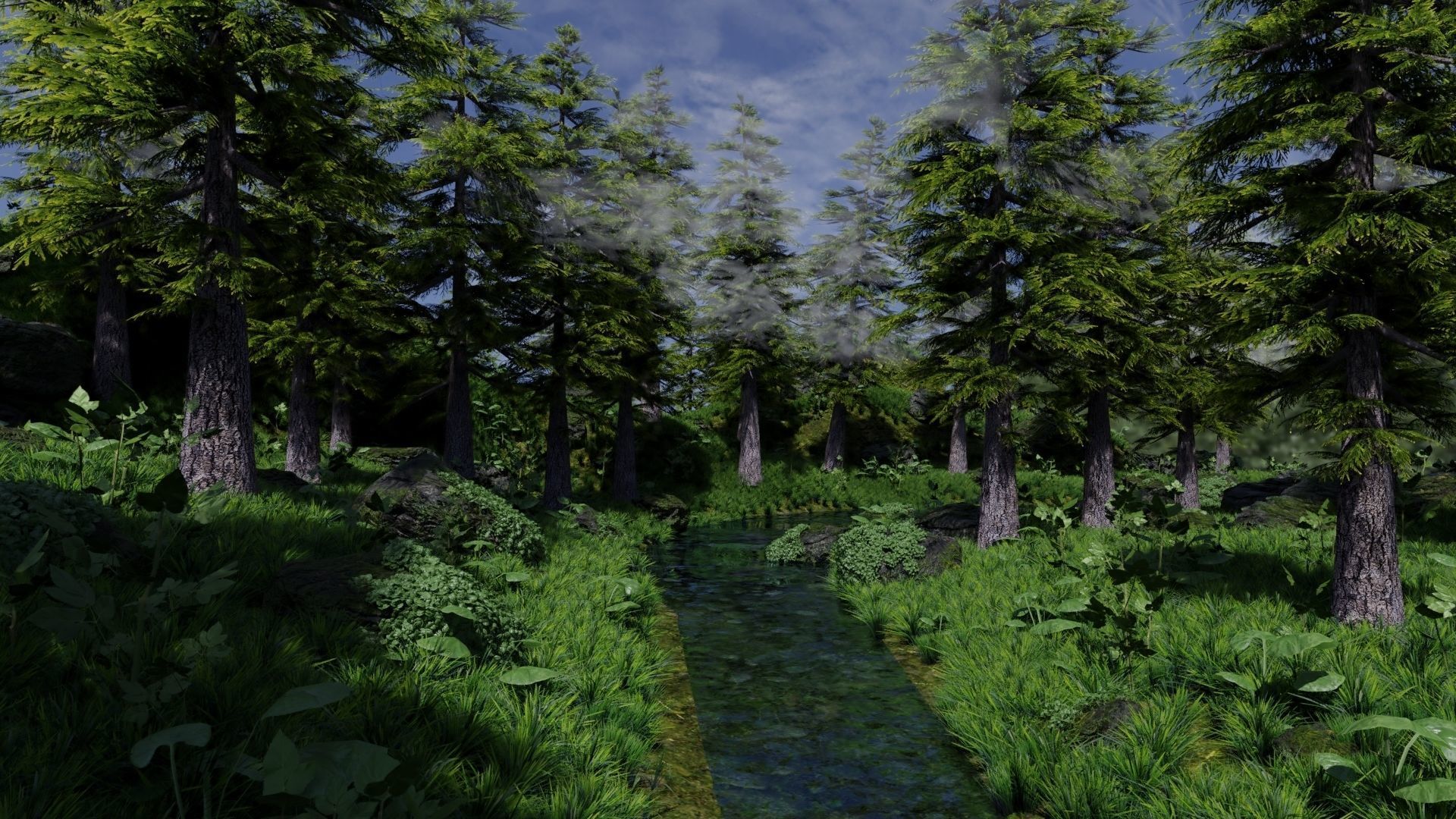 Forest Scene 3D model | CGTrader