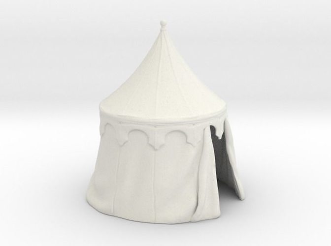 Medieval round tent 3D model 3D printable | CGTrader
