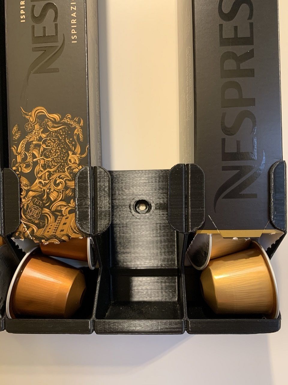 Nespresso Capsule - Wall mounted holder 3D model 3D printable | CGTrader