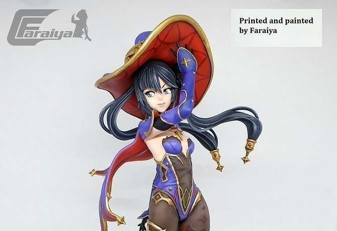 Mona Genshin Impact HIDEF KEYED 3D model 3D printable | CGTrader