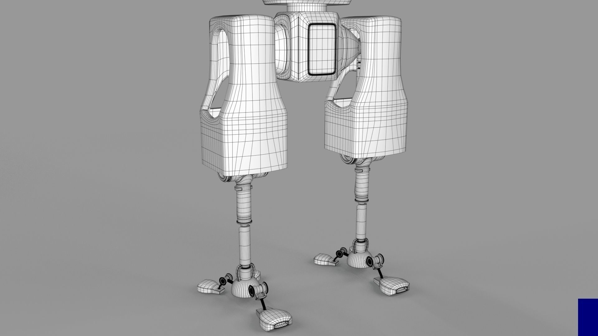 Bipedal robot 3D modelling Rigged free 3D model rigged | CGTrader