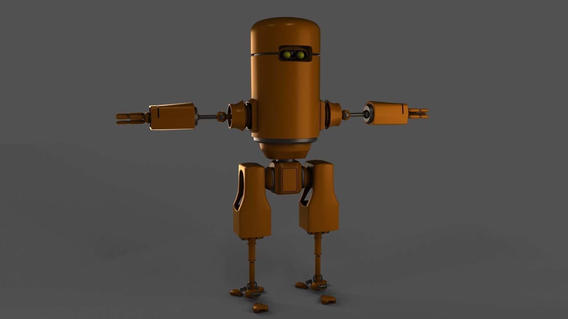 Bipedal robot 3D modelling Rigged free 3D model rigged | CGTrader