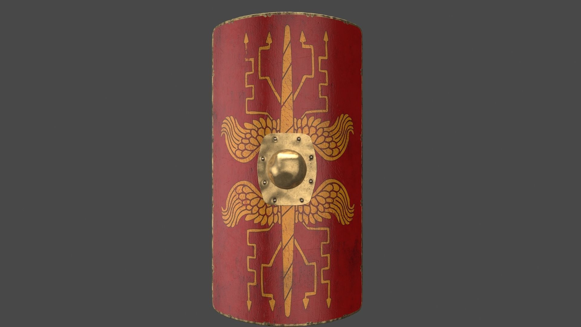 3D model Roman legionnaire shield VR / AR / low-poly | CGTrader