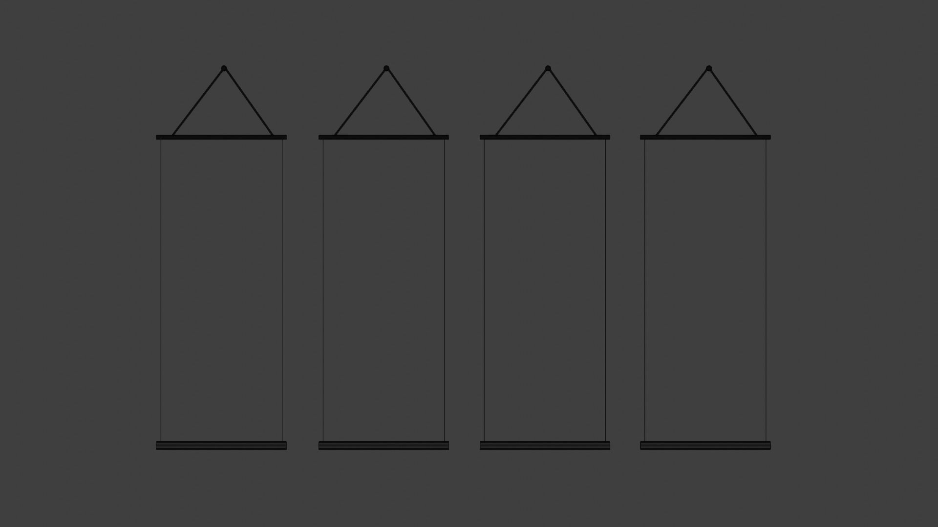 3D model painting scroll VR / AR / low-poly | CGTrader