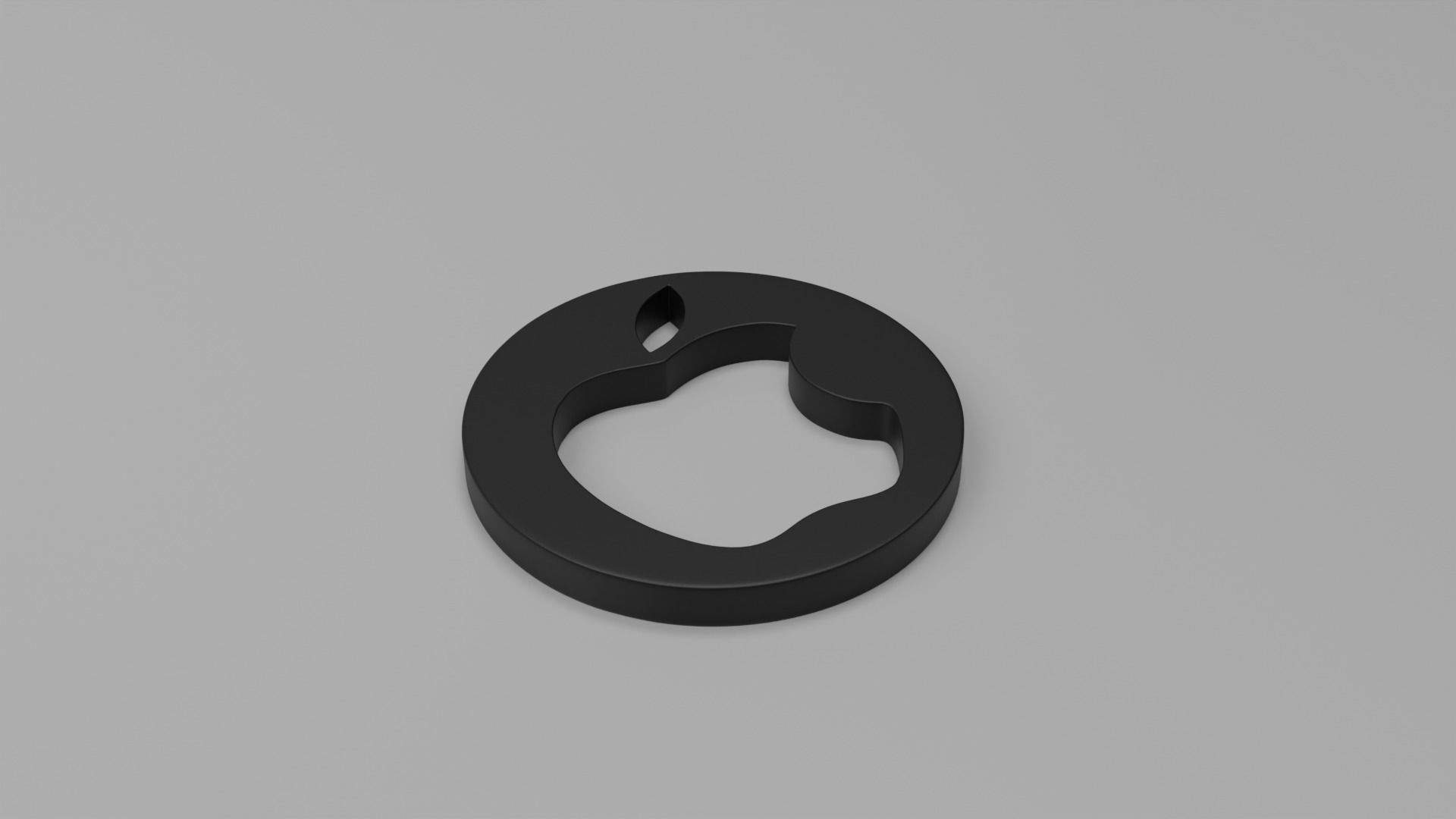 Apple logo keychain free 3D model 3D printable | CGTrader