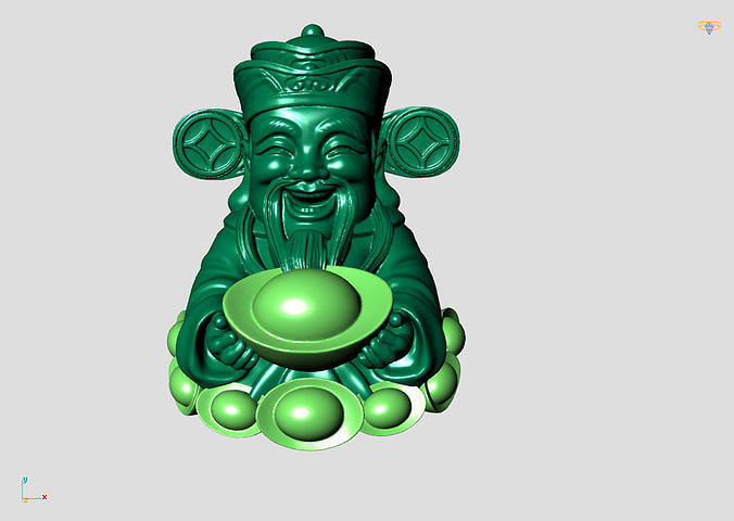 God of wealth 3D model 3D printable | CGTrader