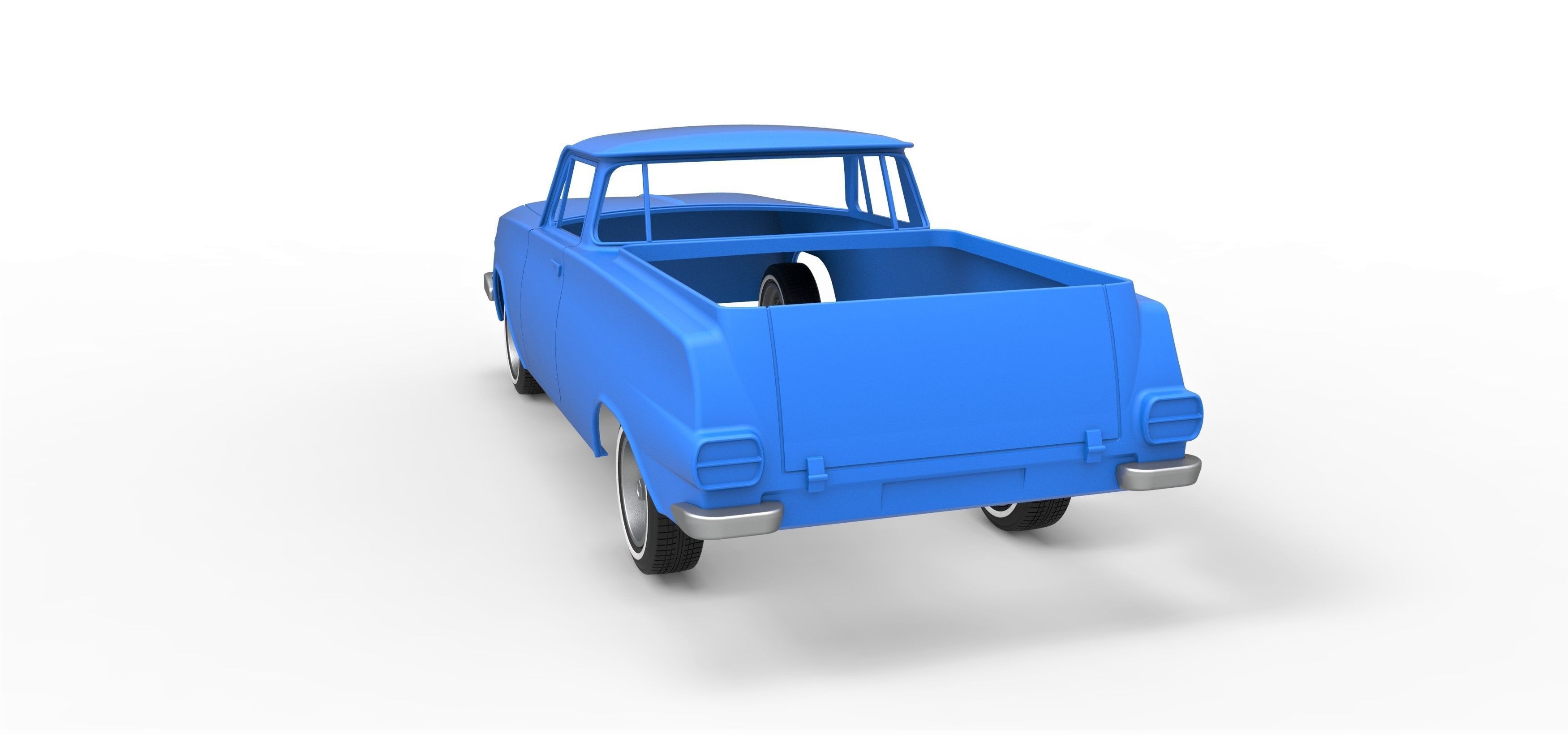Diecast shell and wheels Holden EJ UTE 1963 Scale 1 to 10 3D model 3D ...