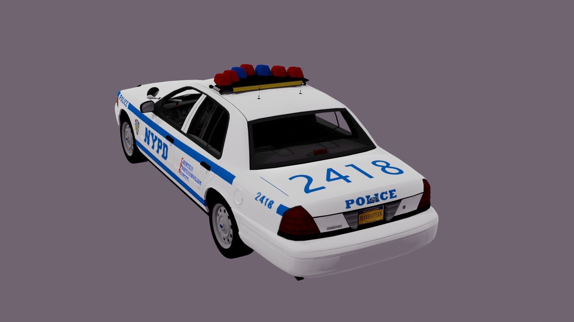 NYPD CVPI free VR / AR / low-poly 3D model | CGTrader