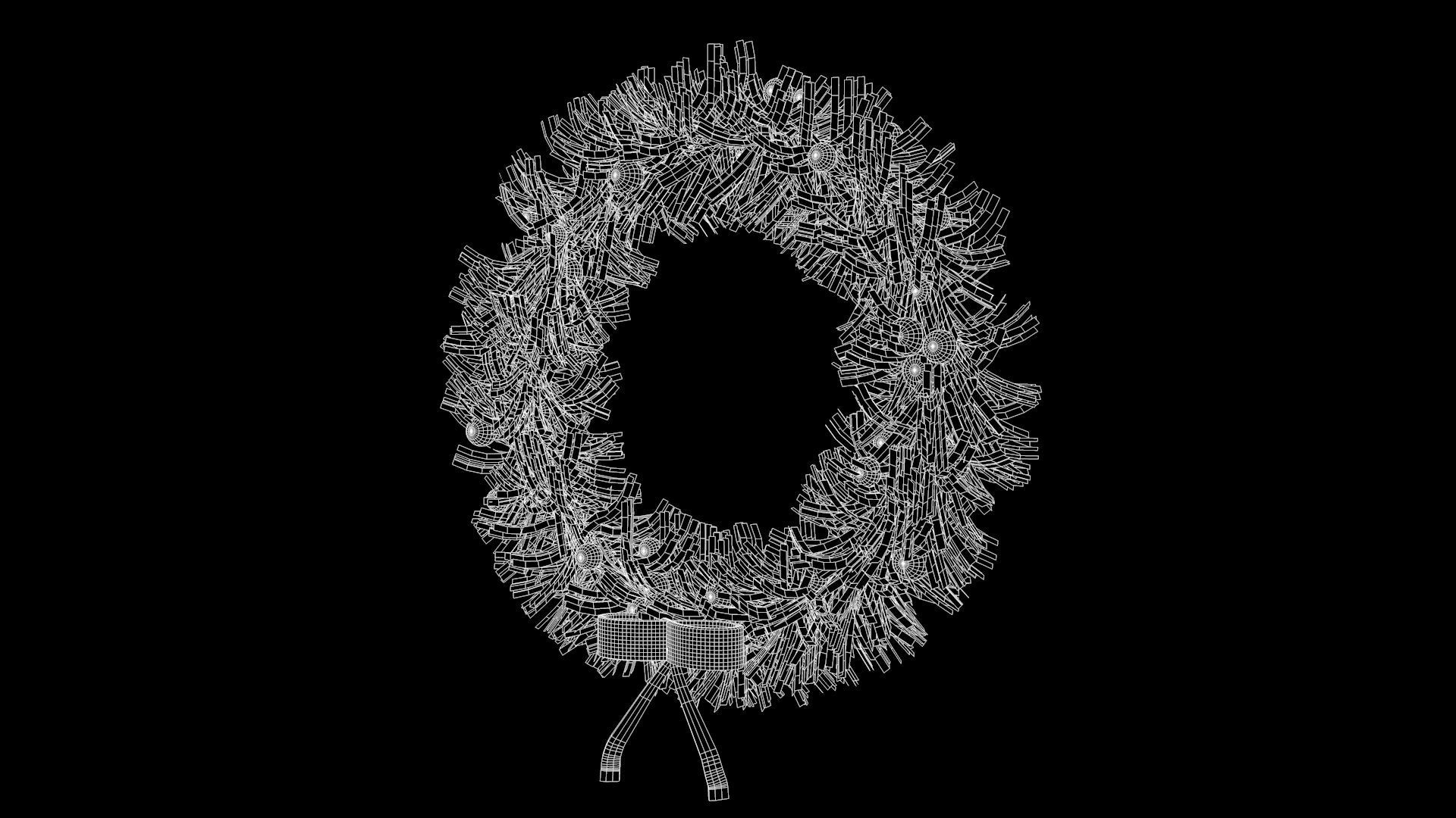 3D model Christmas Wreath VR / AR / low-poly | CGTrader