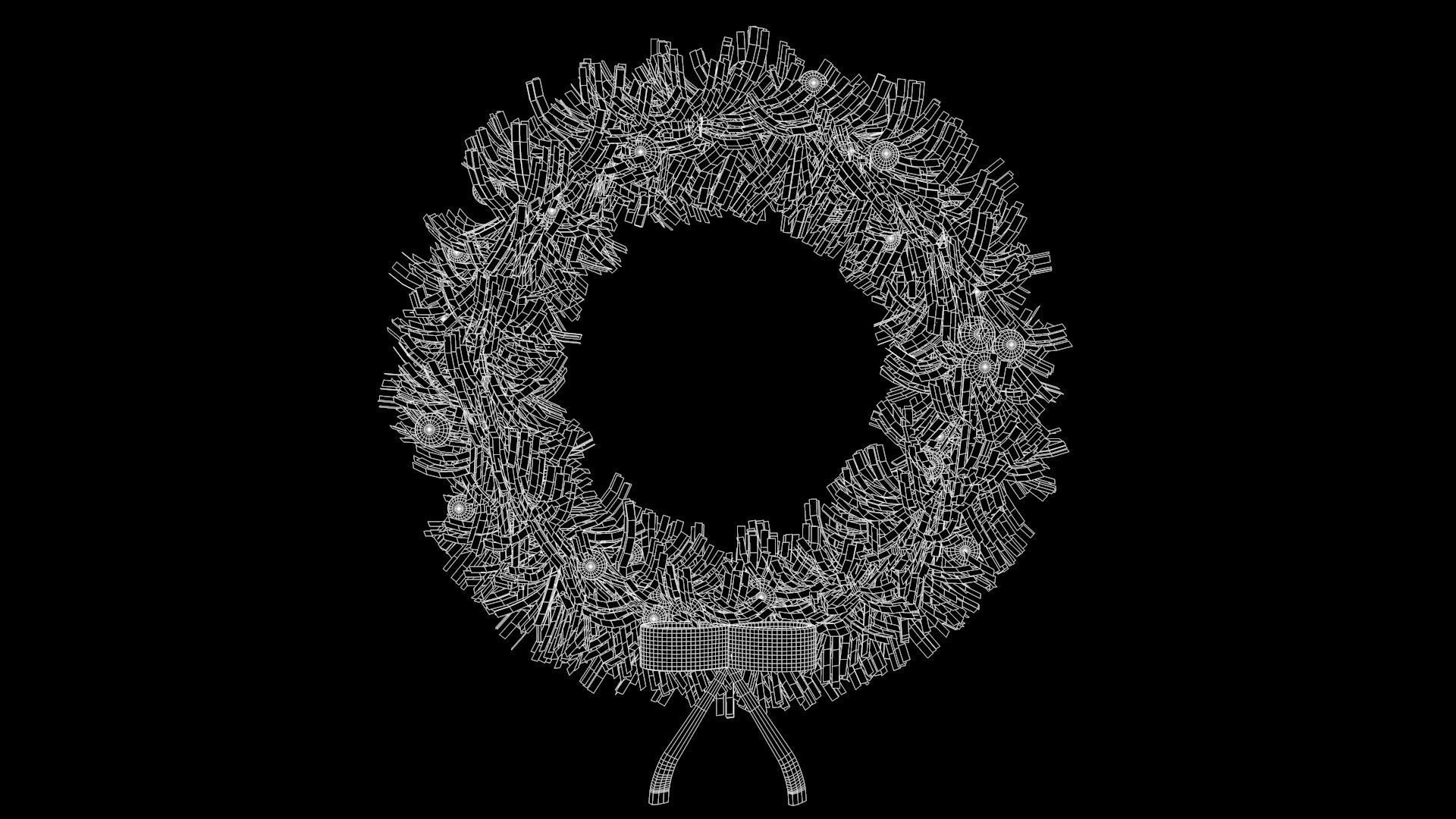 3D model Christmas Wreath VR / AR / low-poly | CGTrader