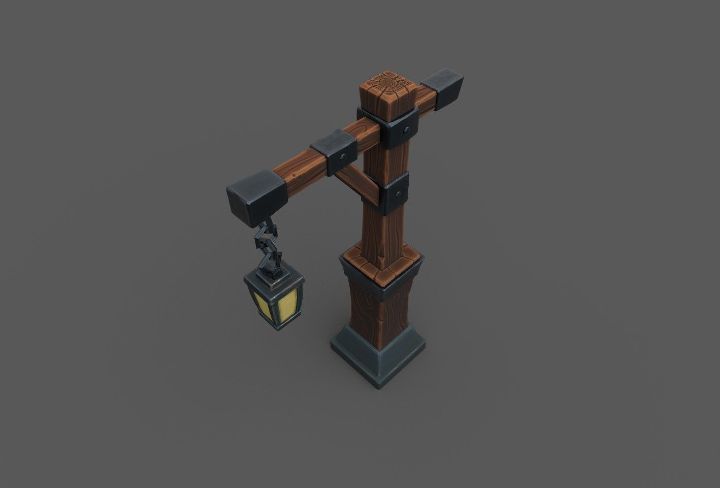 Stylized Lamp Post free VR / AR / low-poly 3D model | CGTrader