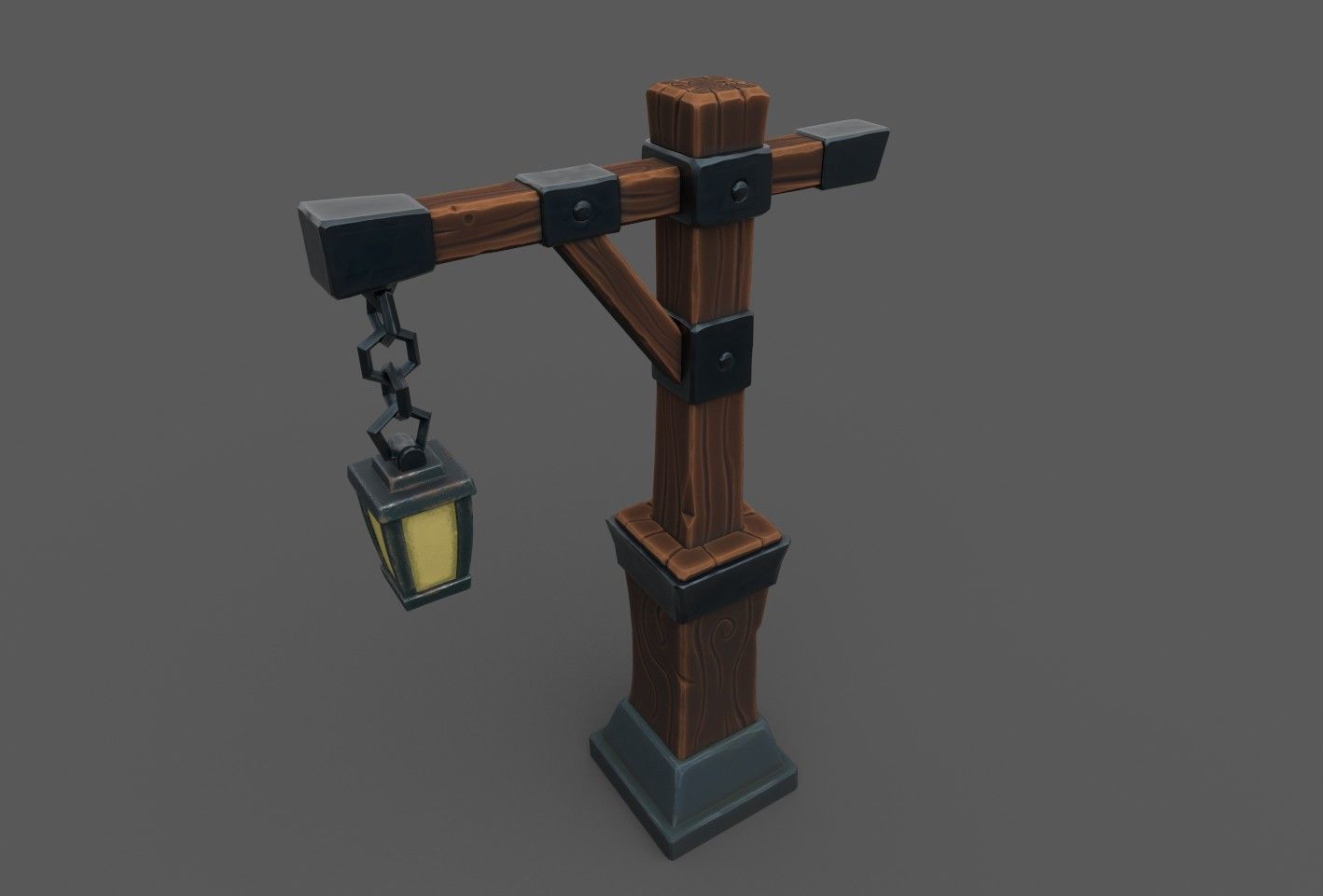 Stylized Lamp Post free VR / AR / low-poly 3D model | CGTrader
