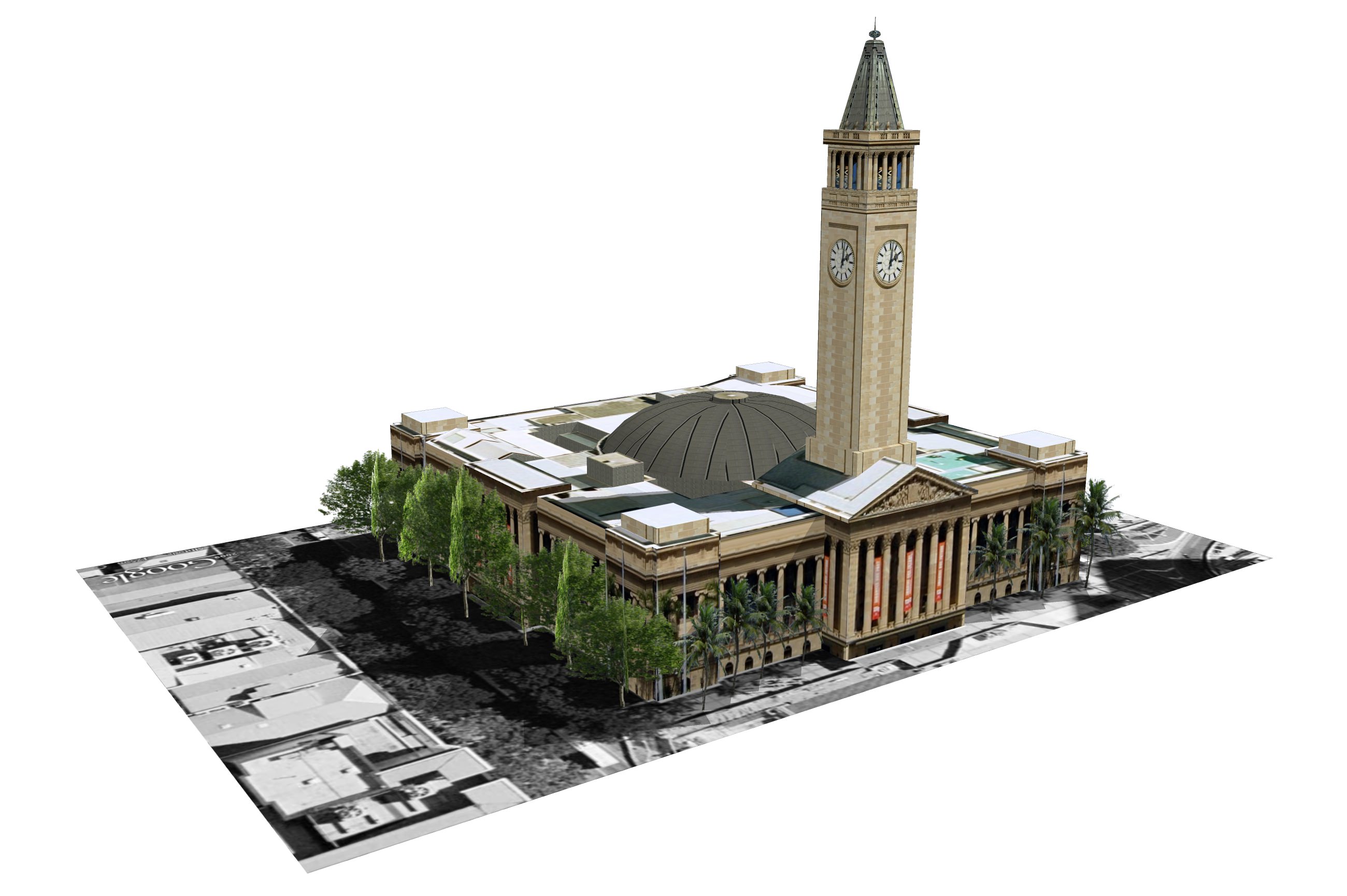 Brisbane City Hall 3D model | CGTrader
