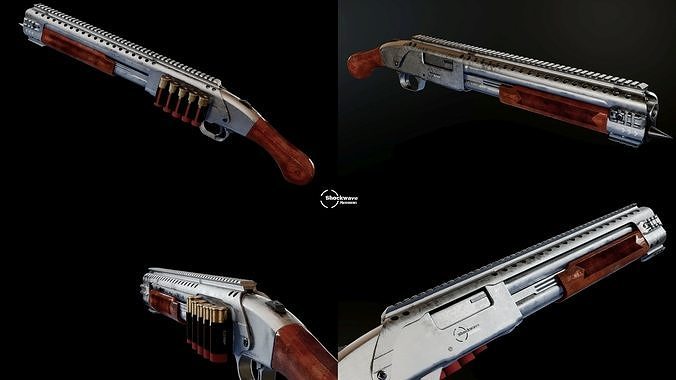 3D model Classic Mossberg 590 Shockwave VR / AR / low-poly | CGTrader