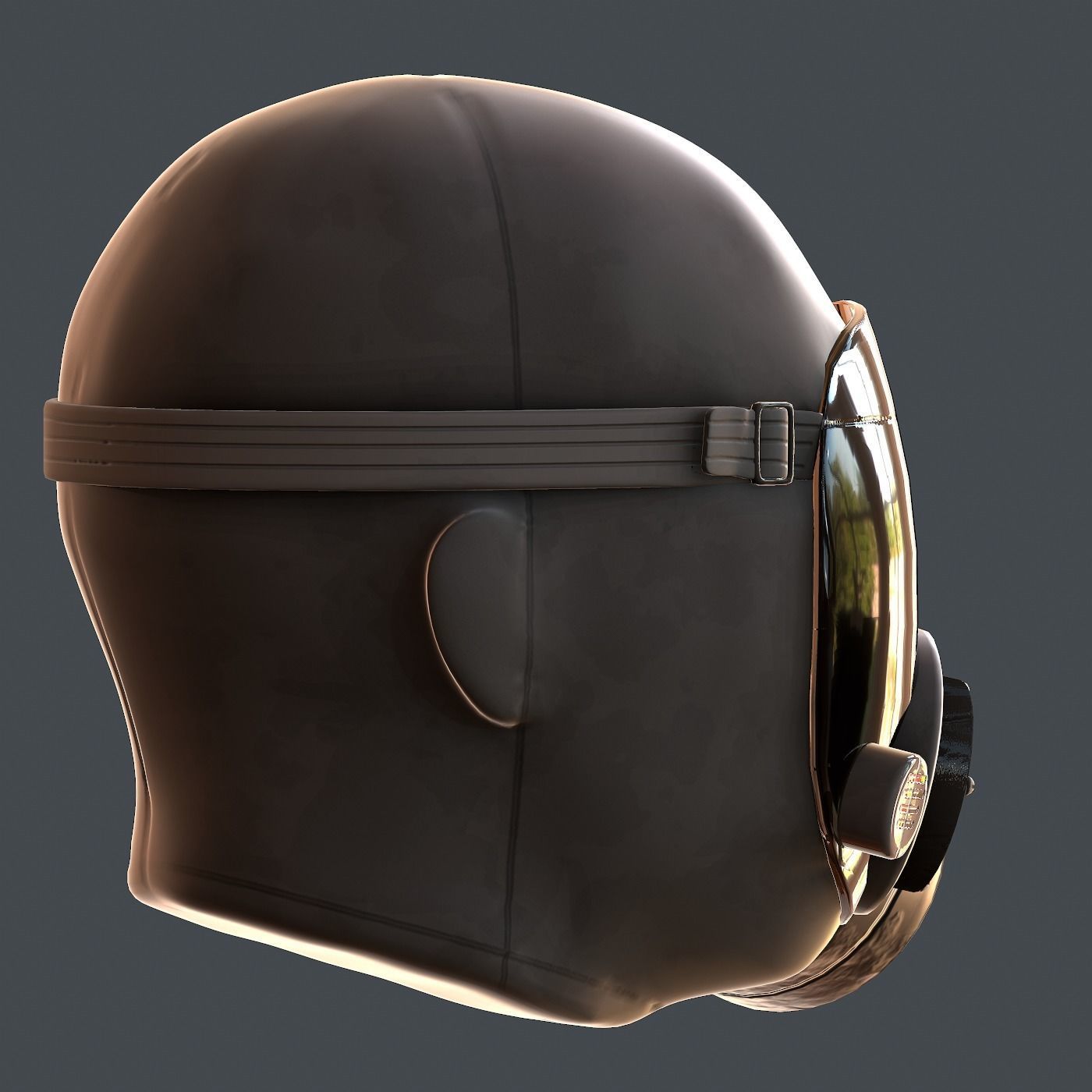 3D model Gas mask helmet 3d model scifi Low-poly VR / AR / low-poly ...