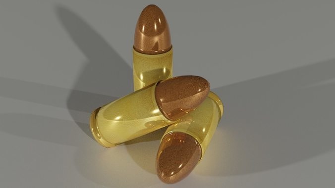 9x19mm Round 3D model | CGTrader