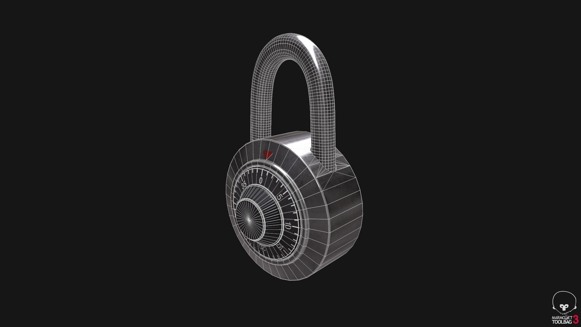 3D model The Combination Padlock VR / AR / low-poly | CGTrader