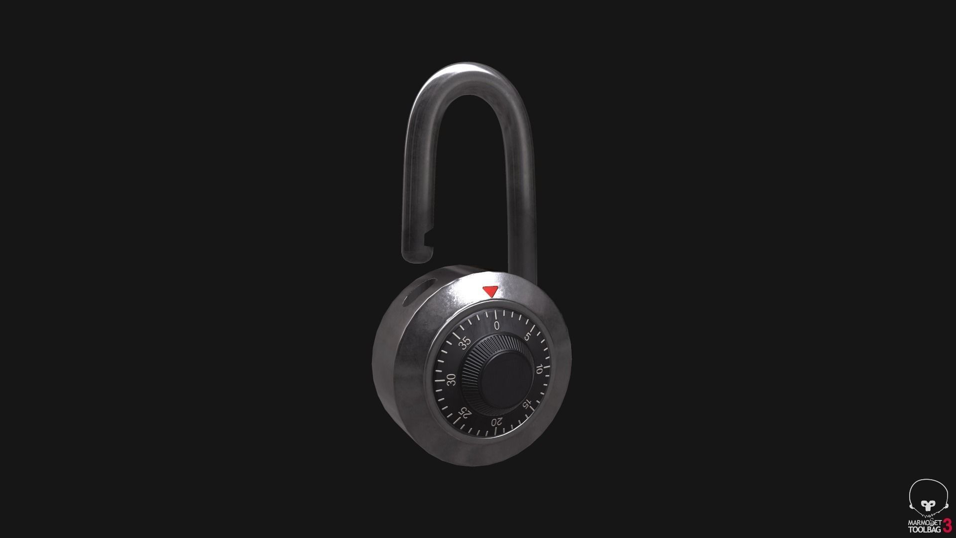 3D model The Combination Padlock VR / AR / low-poly | CGTrader