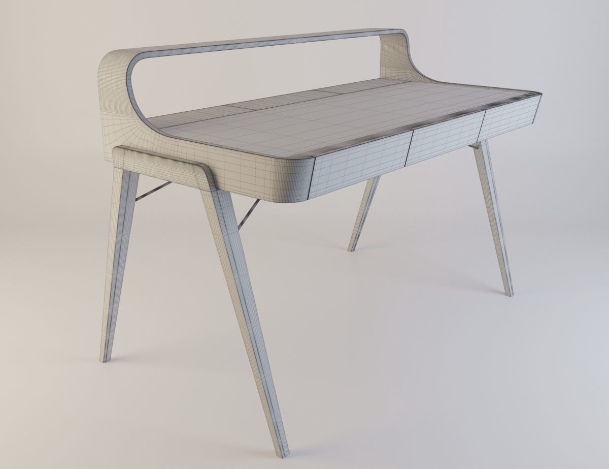 Picard desk 3D model | CGTrader