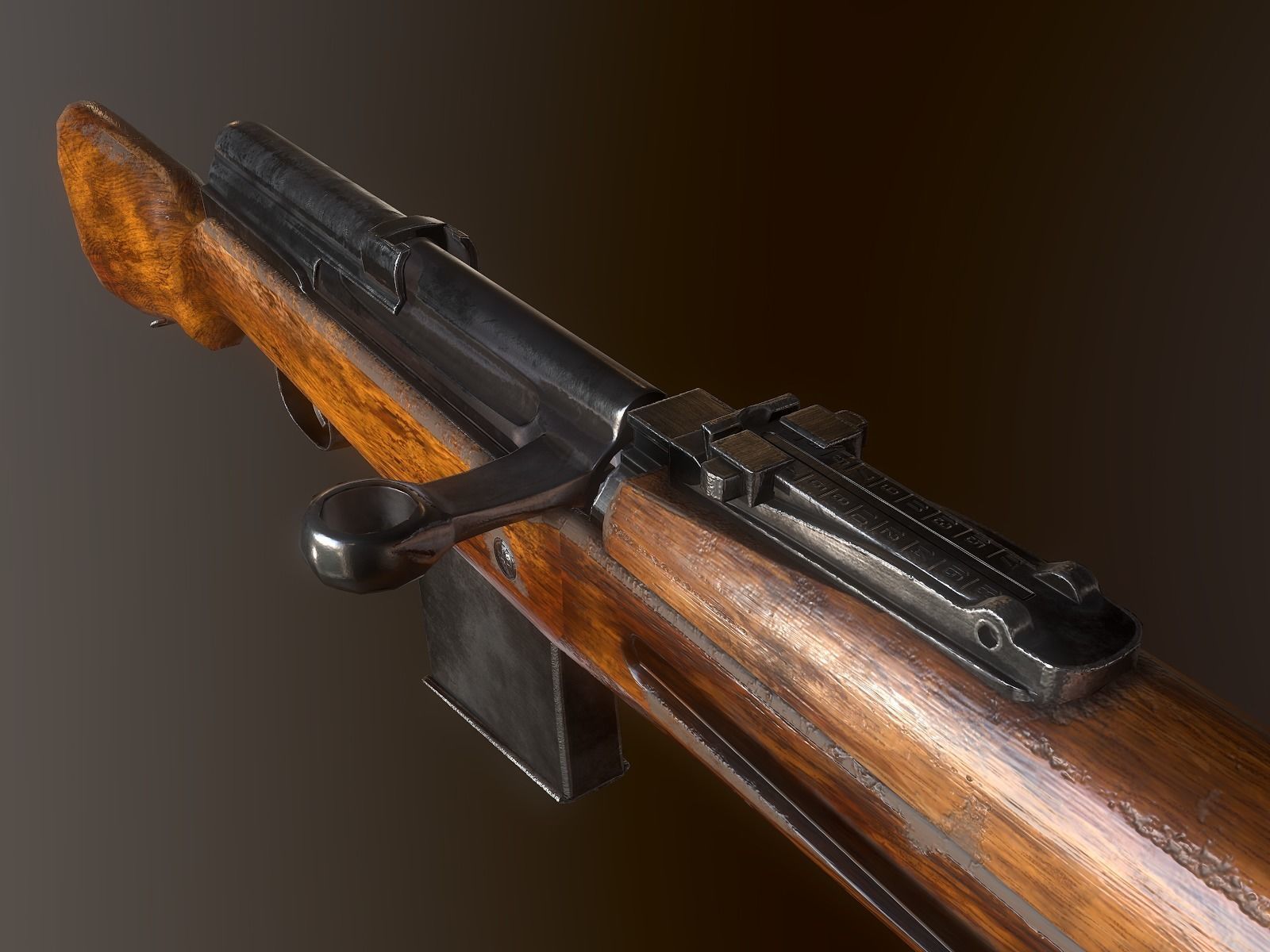 3D model Tokarev SVT rifle VR / AR / low-poly | CGTrader