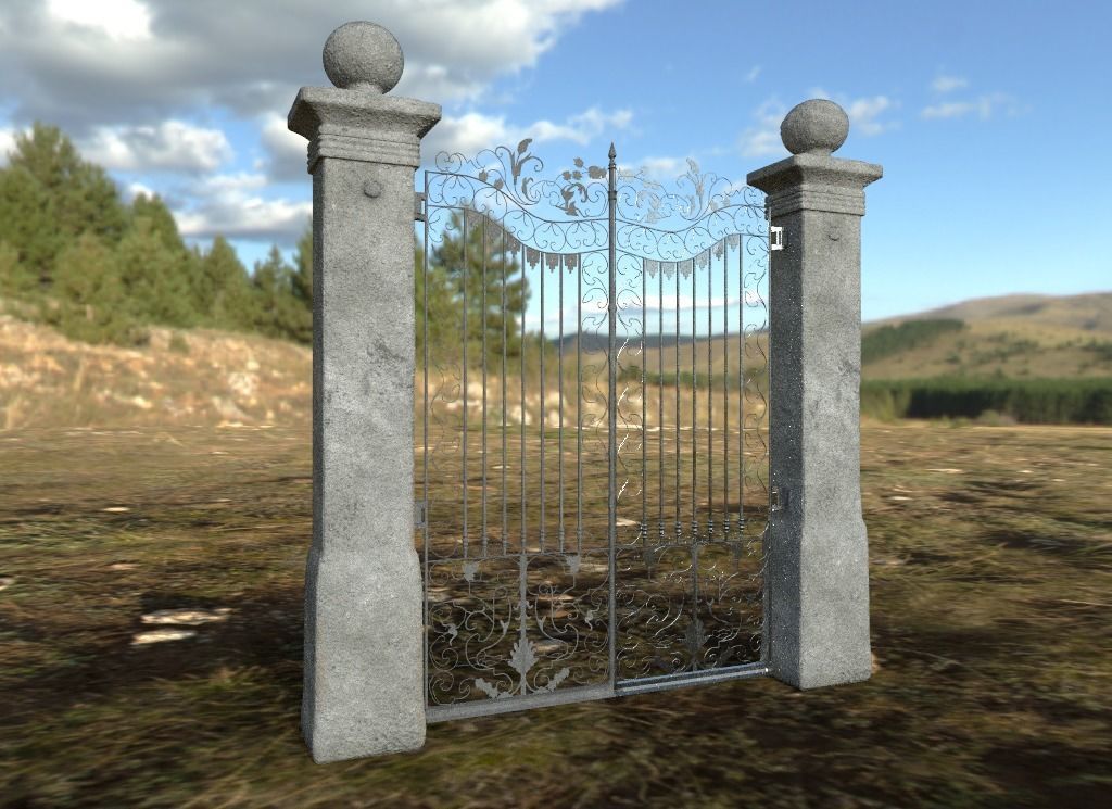 Old Gate 3D model | CGTrader