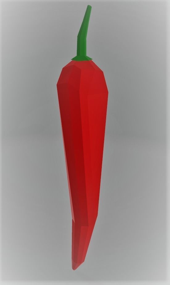 LowPoly ChilliPepper chili pepper free VR / AR / low-poly 3D model ...