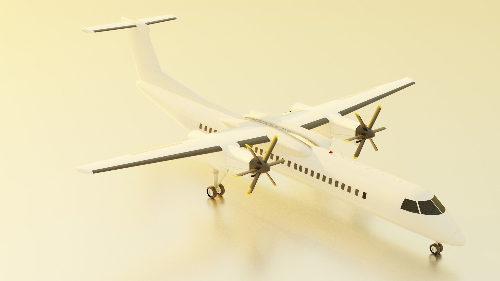 Bombardier Dash-8 Q400 3D model | CGTrader