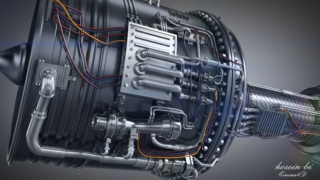 engine jet pack 3D model | CGTrader