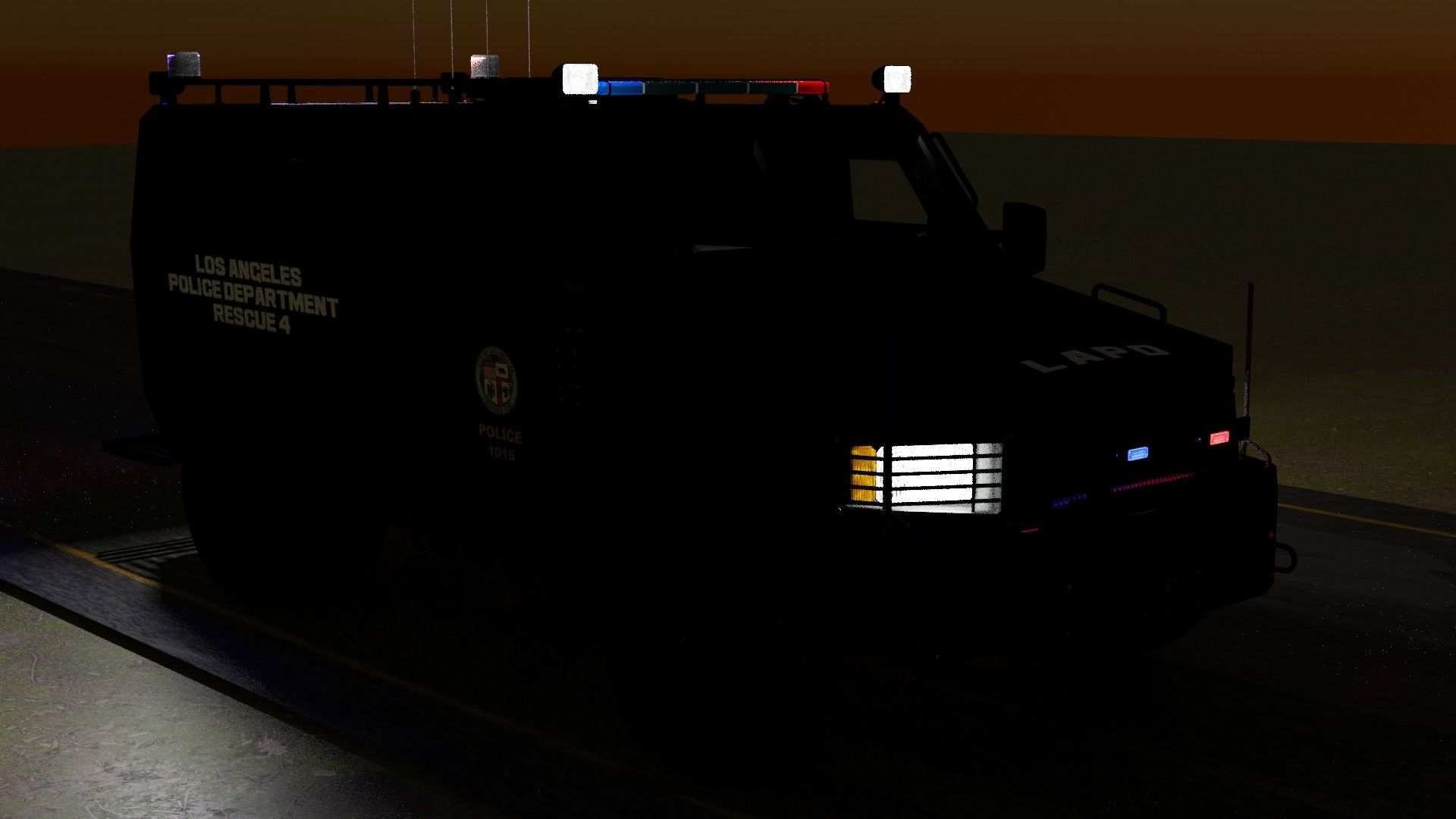 Police Los Angeles Bearcat free VR / AR / low-poly 3D model | CGTrader