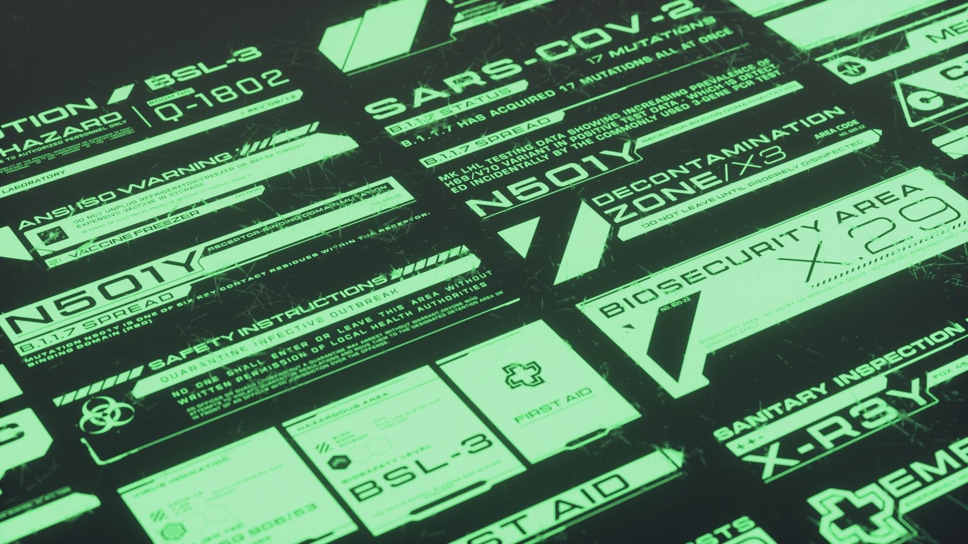 SCIFI MEDICAL-PANDEMIC DECALS Texture | CGTrader