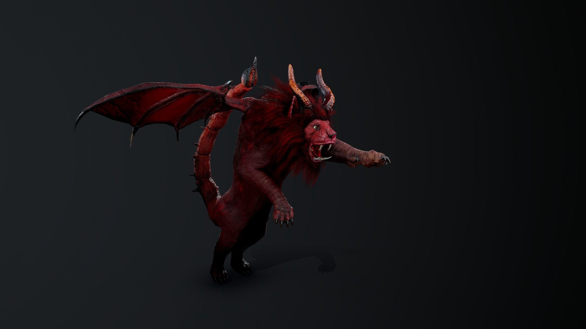 3D model Manticore UE4 and Unity VR / AR / low-poly | CGTrader