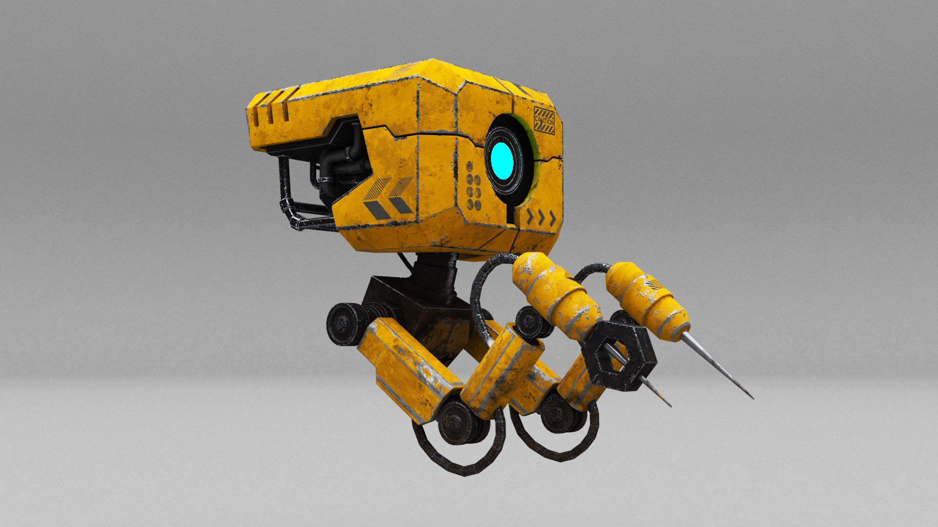 Mechanical Robot Design 3D model | CGTrader