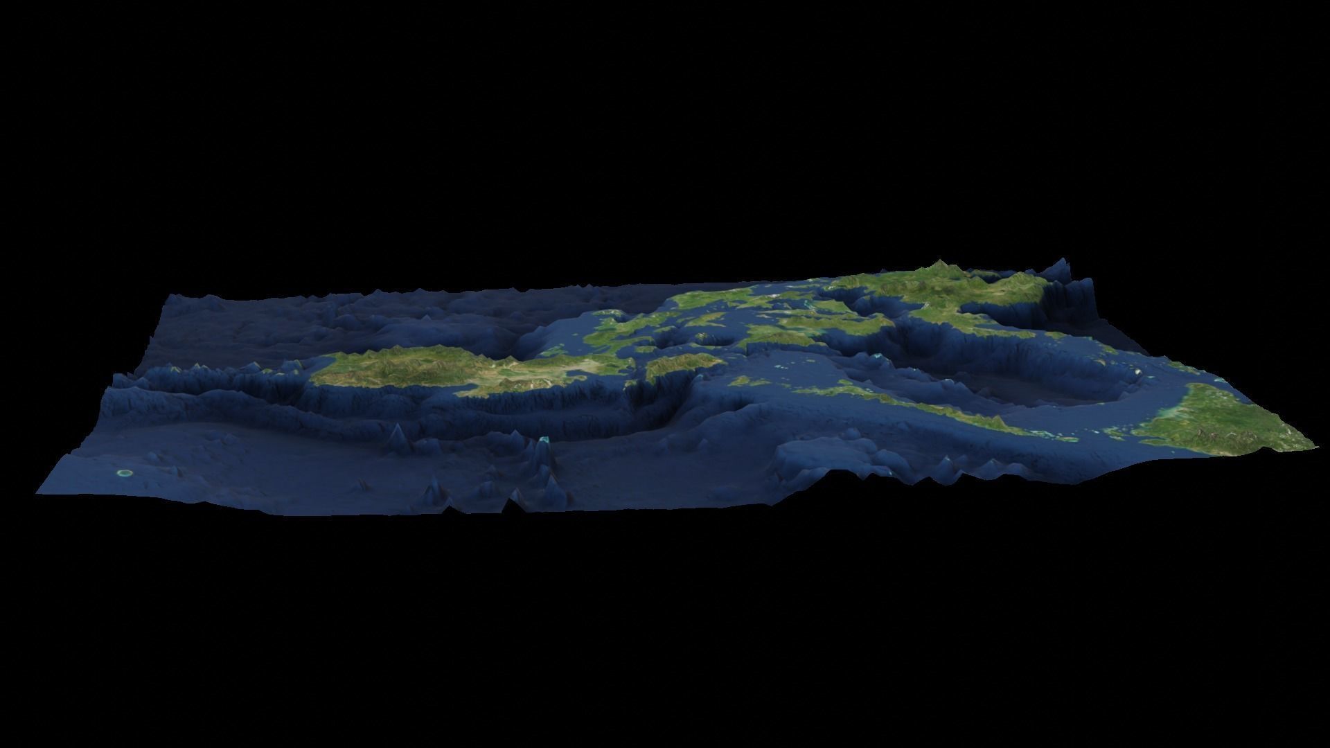 Philippines 3D Map Model OBJ FBX DAE STL PLY MTL Texture | CGTrader