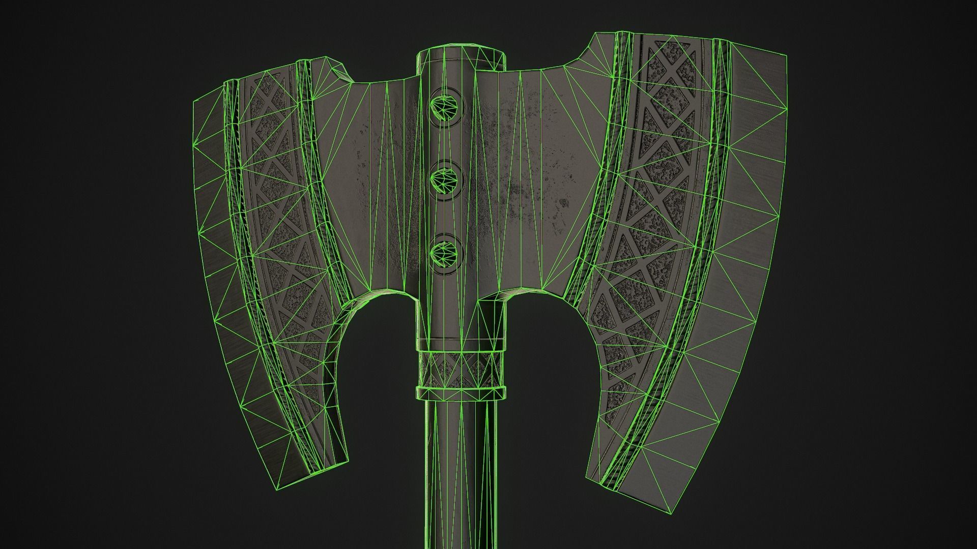 3D model Fantasy Axe 2D VR / AR / low-poly | CGTrader