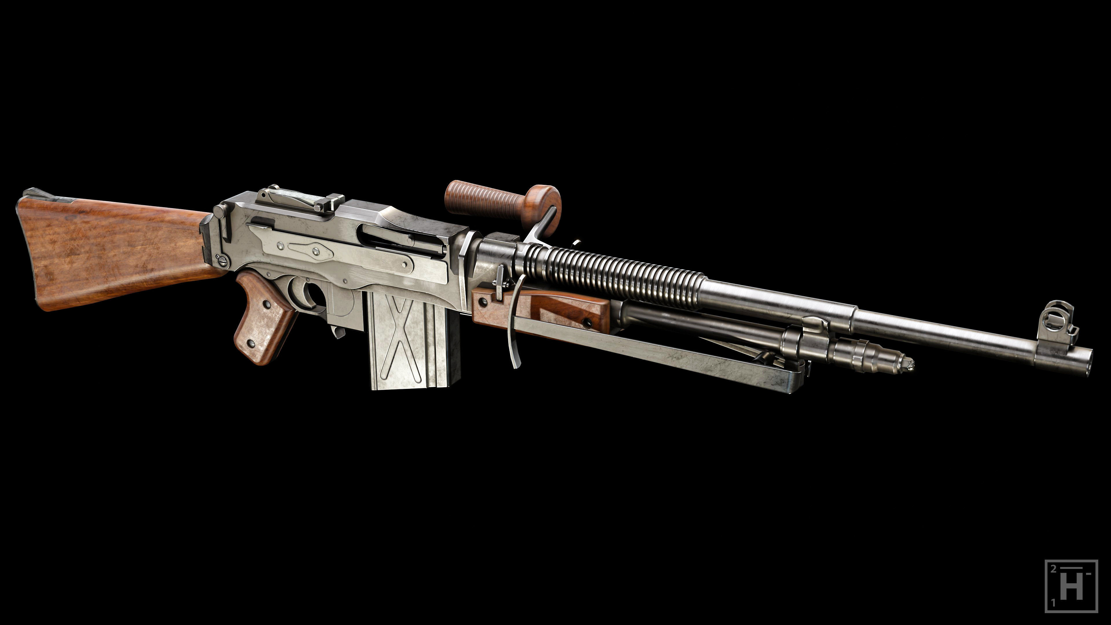 3D model FN Model-D VR / AR / low-poly | CGTrader