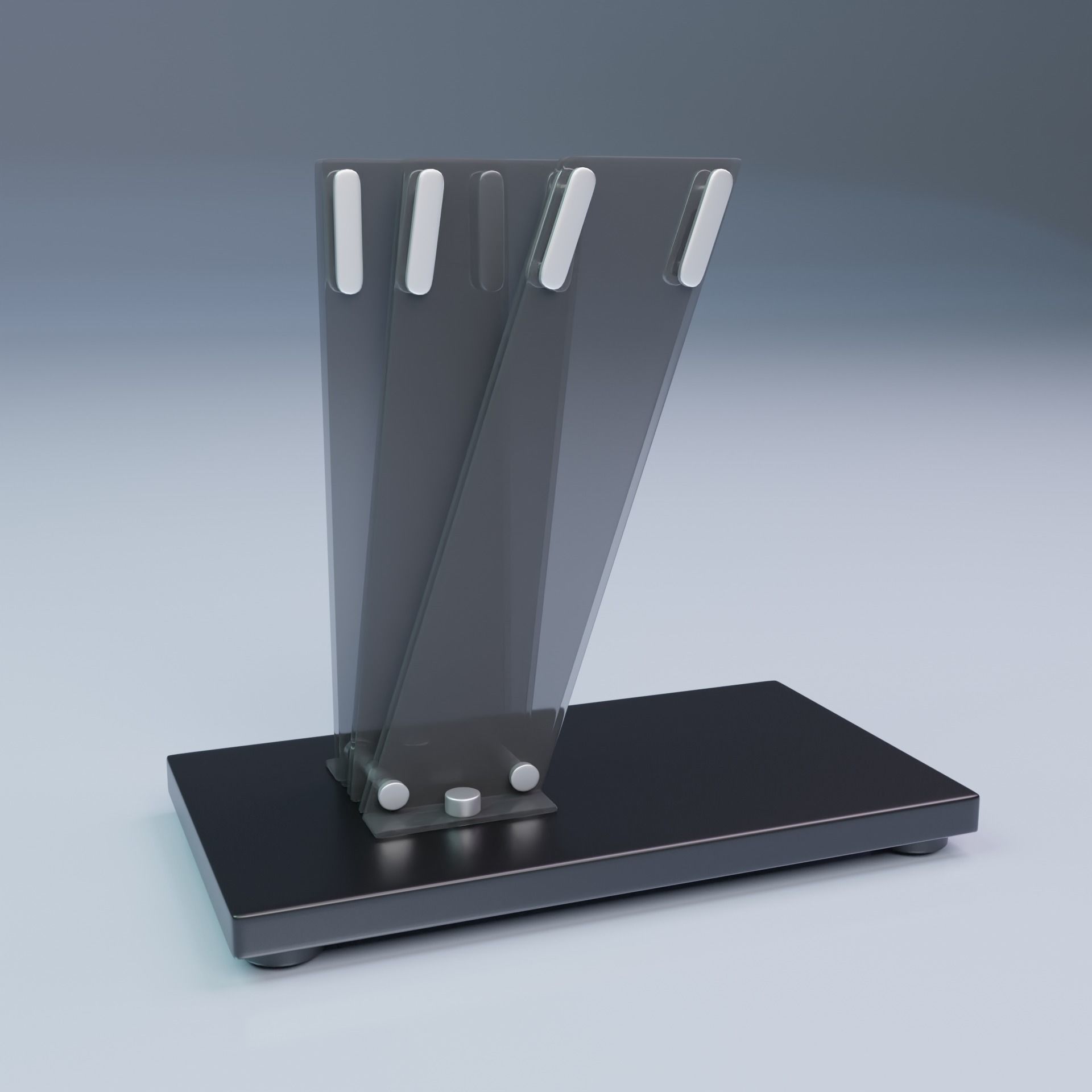 Transparent knife stand 3D model | CGTrader