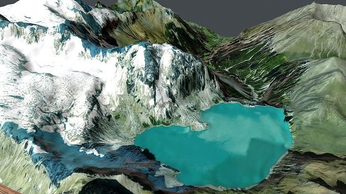 Mountain landscape 3D model | CGTrader