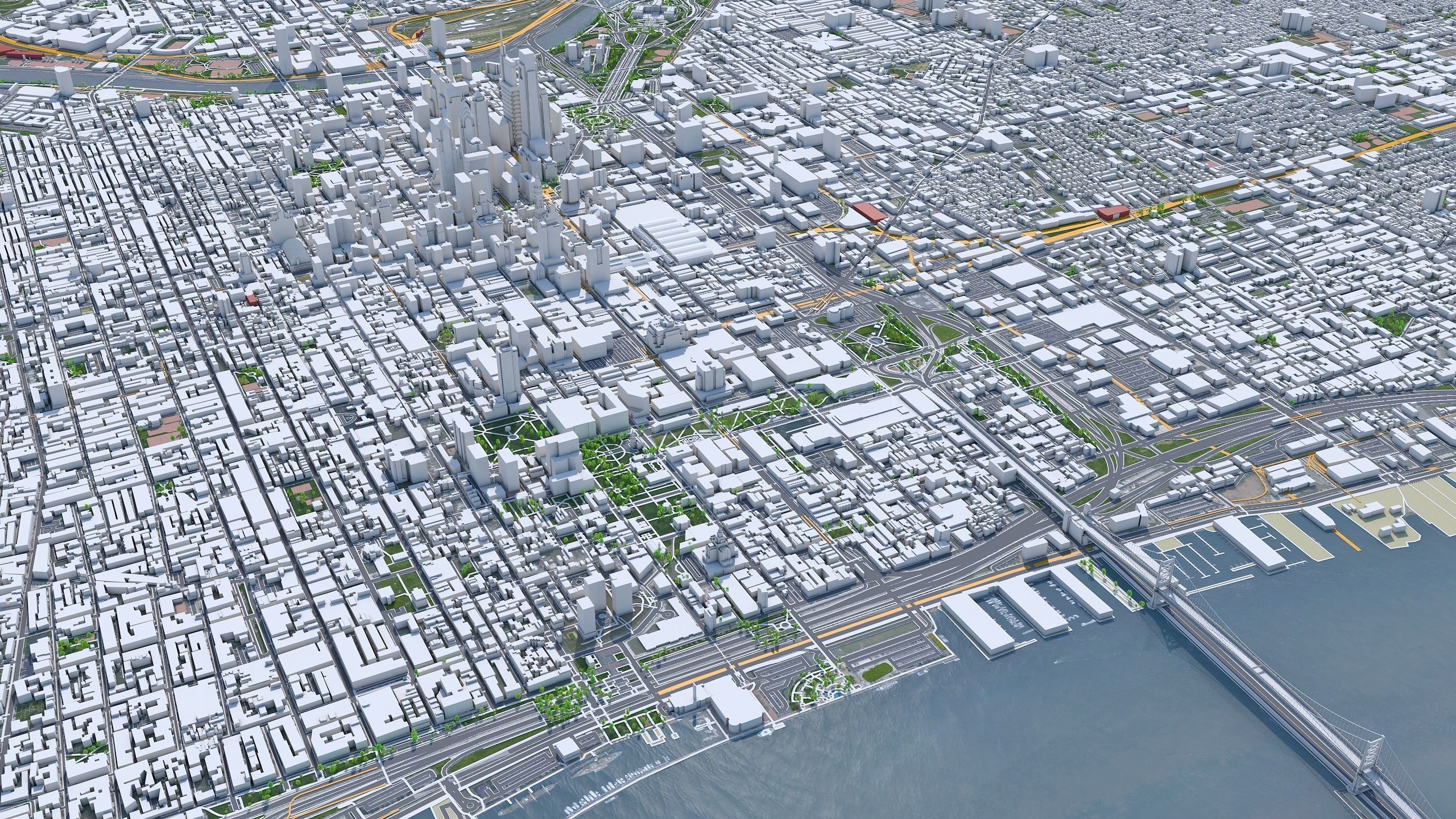 3D model Philadelphia Pennsylvania USA VR / AR / low-poly | CGTrader